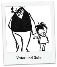 Comic Vater Und Sohn
